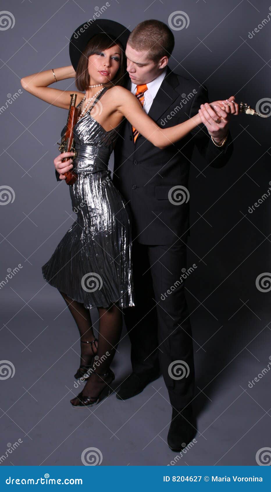 Dancing gangsters stock image. Image of heels, adult, movement - 8204627