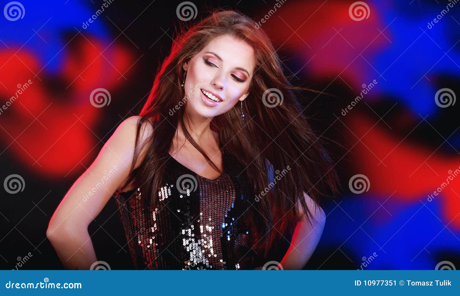 Dancing girl stock image. Image of glamour, pleasure - 10977351