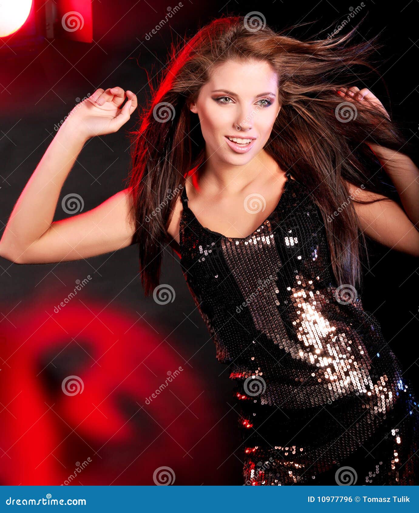 Dancing girl stock photo. Image of adult, dance, club - 10977796