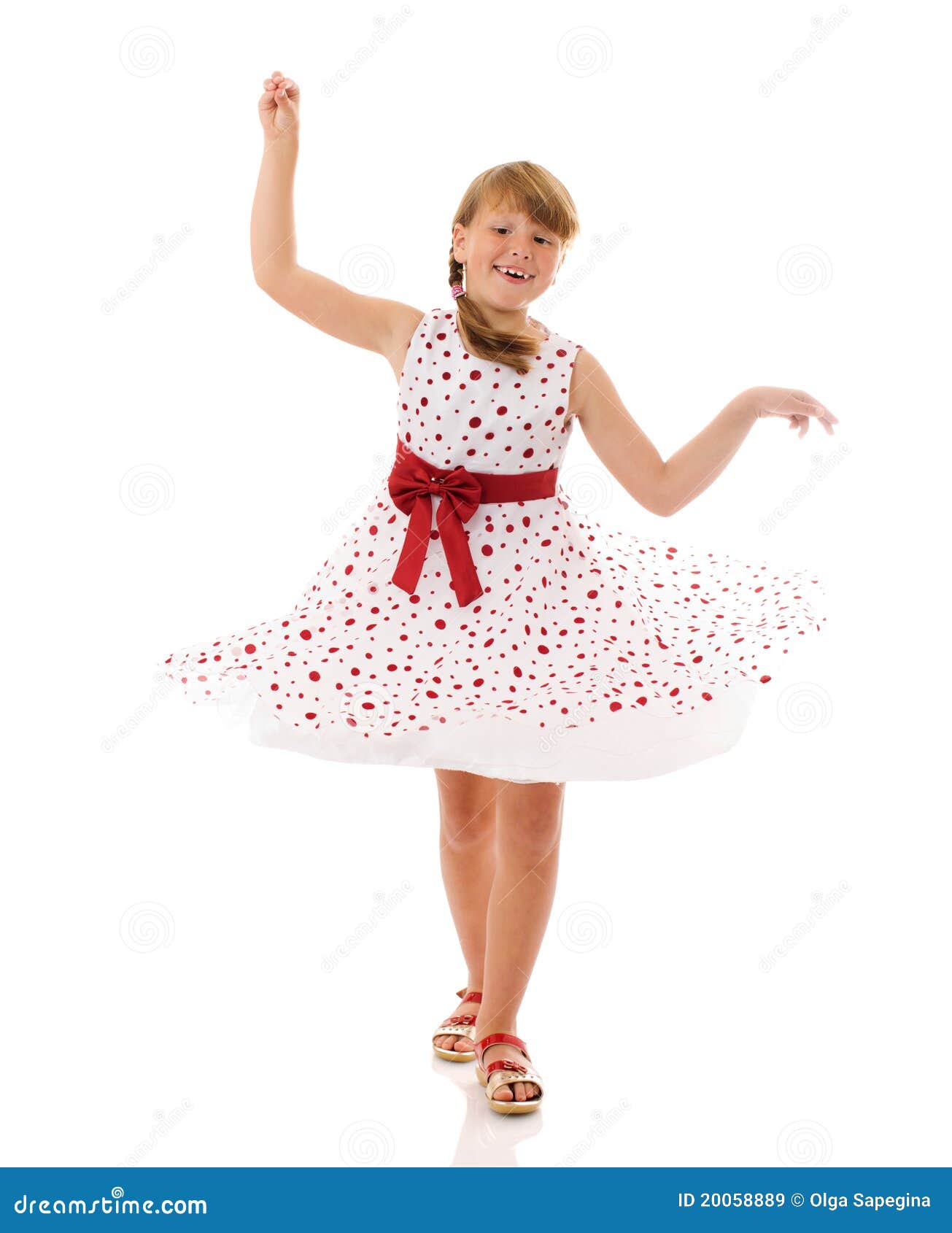 Dancing girl stock image. Image of looking, smiling, cheerful - 20058889