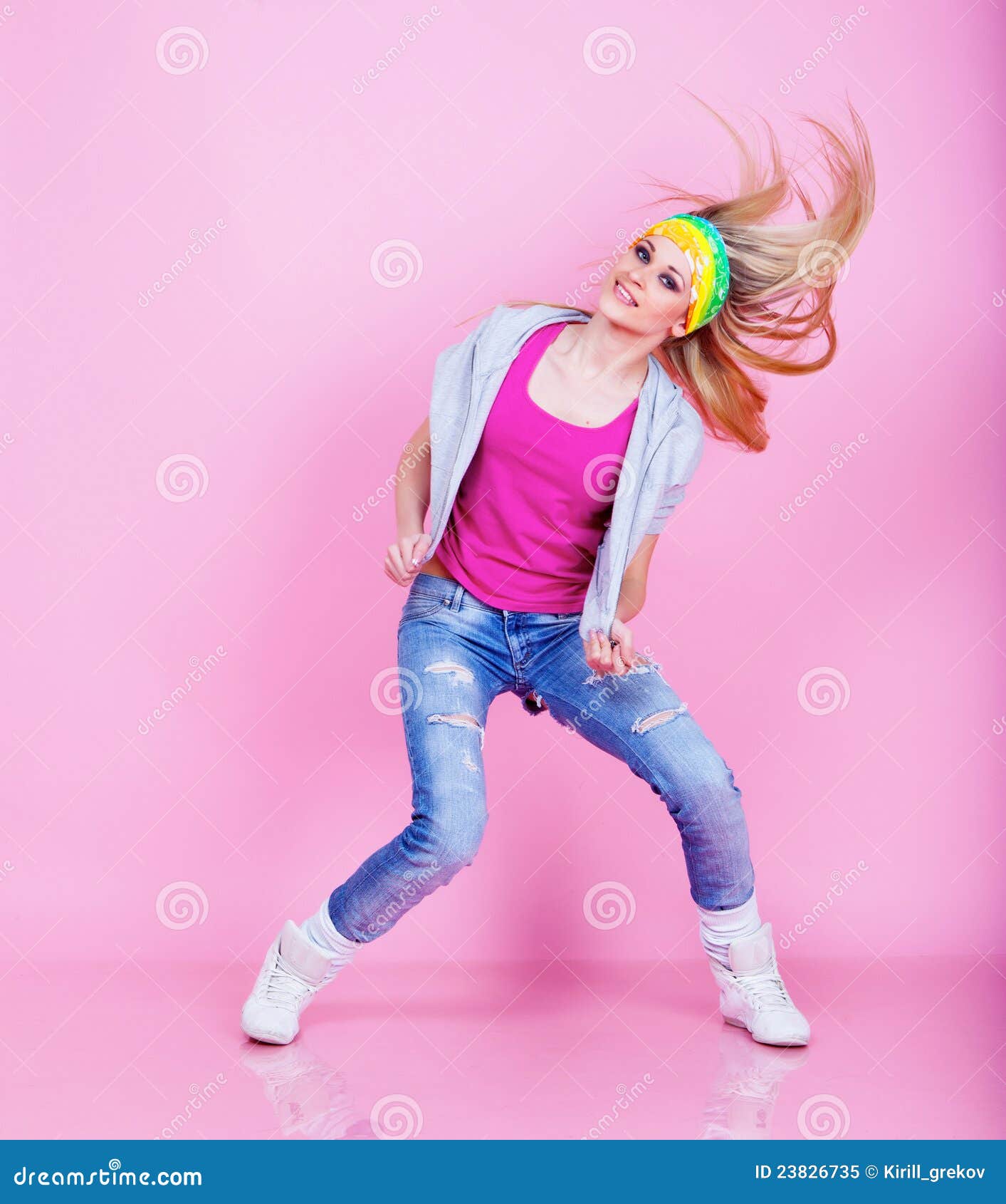 Dancing girl stock image. Image of isolated, gymnastic - 23826735