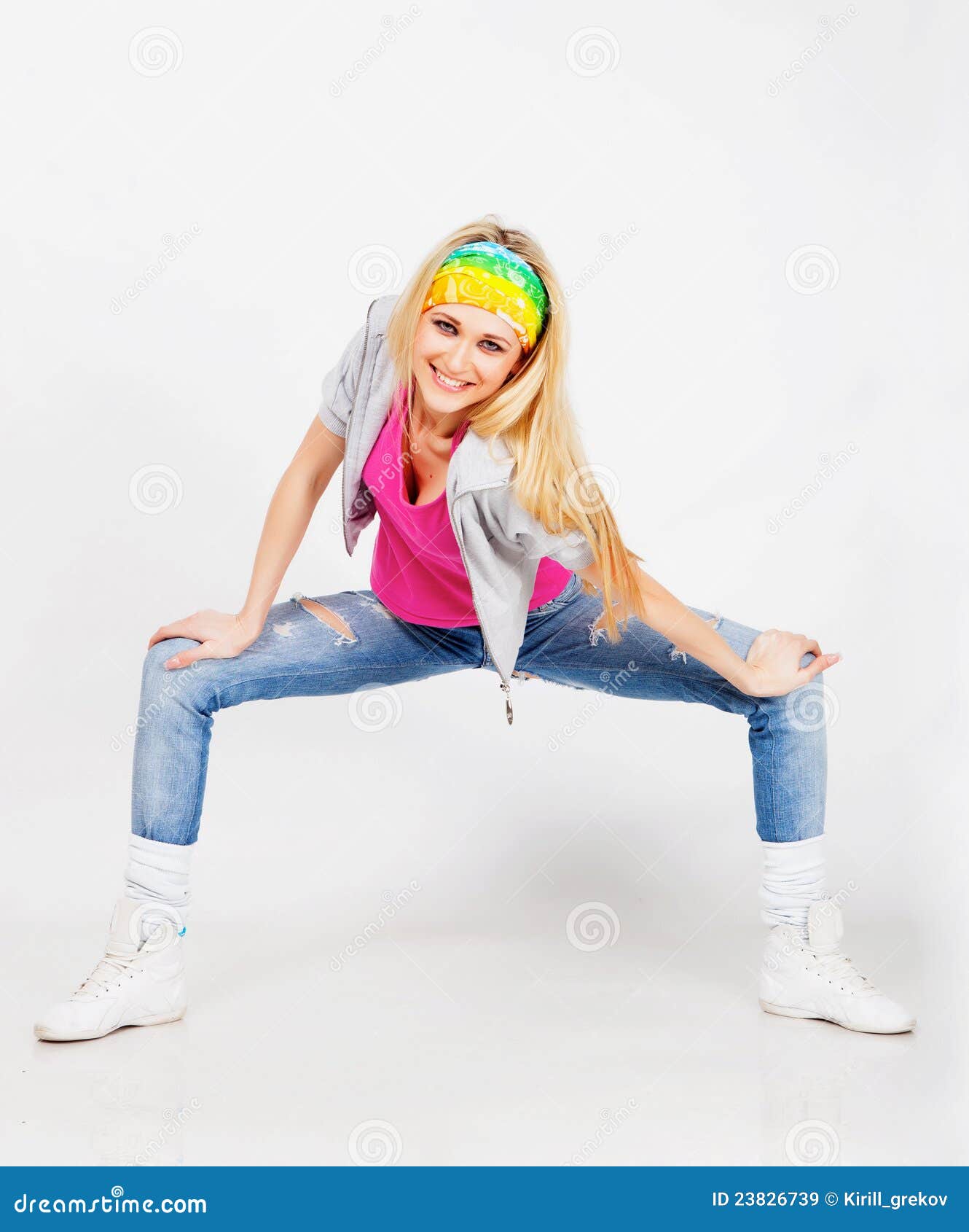 Dancing girl stock image. Image of isolated, model, modern - 23826739