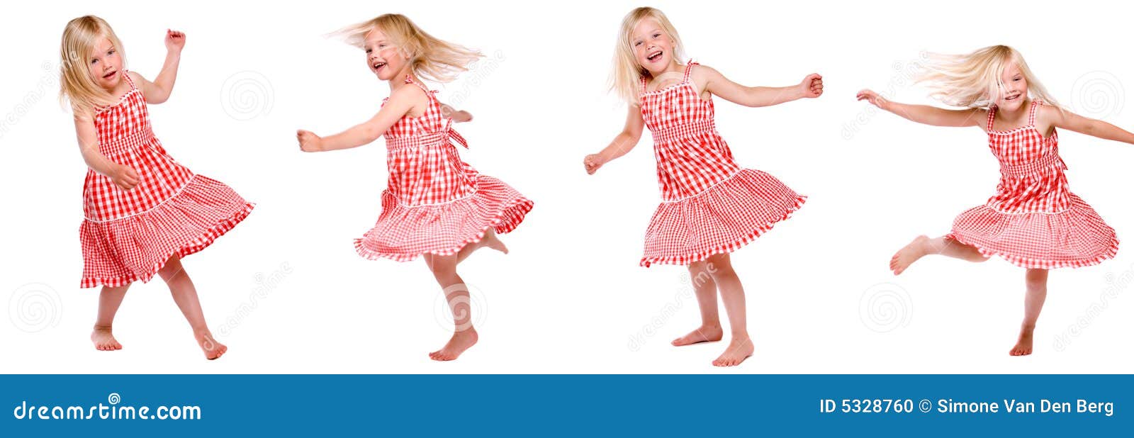 Happy Dancing Kids. Isolated On White Royalty-Free Stock Image ...