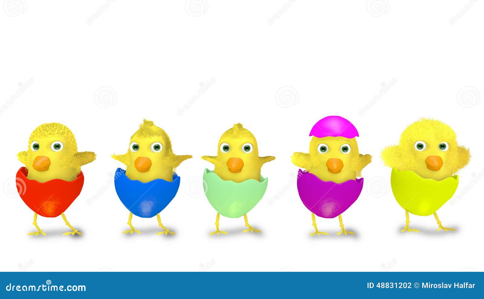 Dancing Group of Yellow Chicks Isolated on White Stock Footage - Video ...