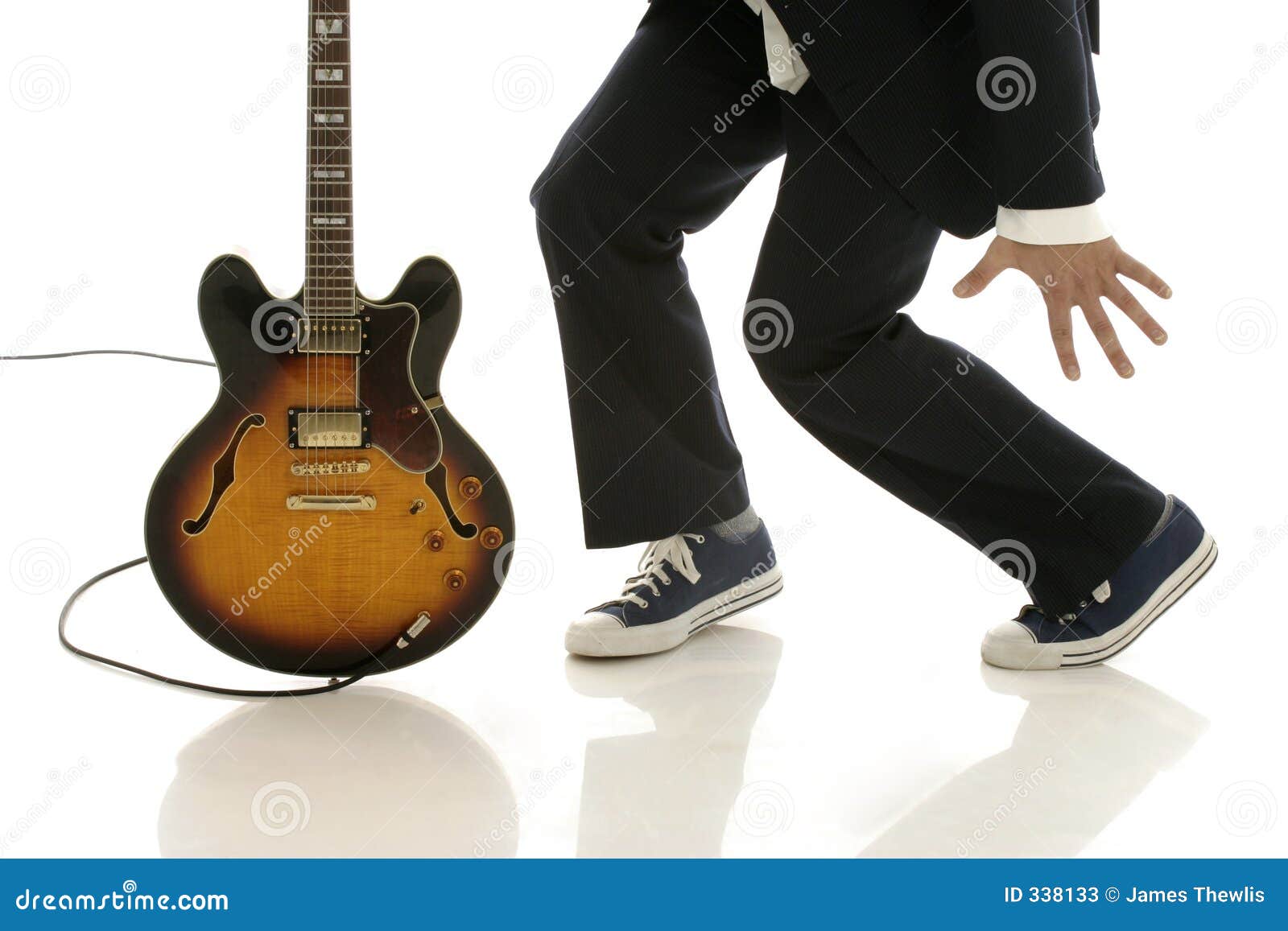 Dancing with guitar stock image. Image of tune, loud, feet - 338133