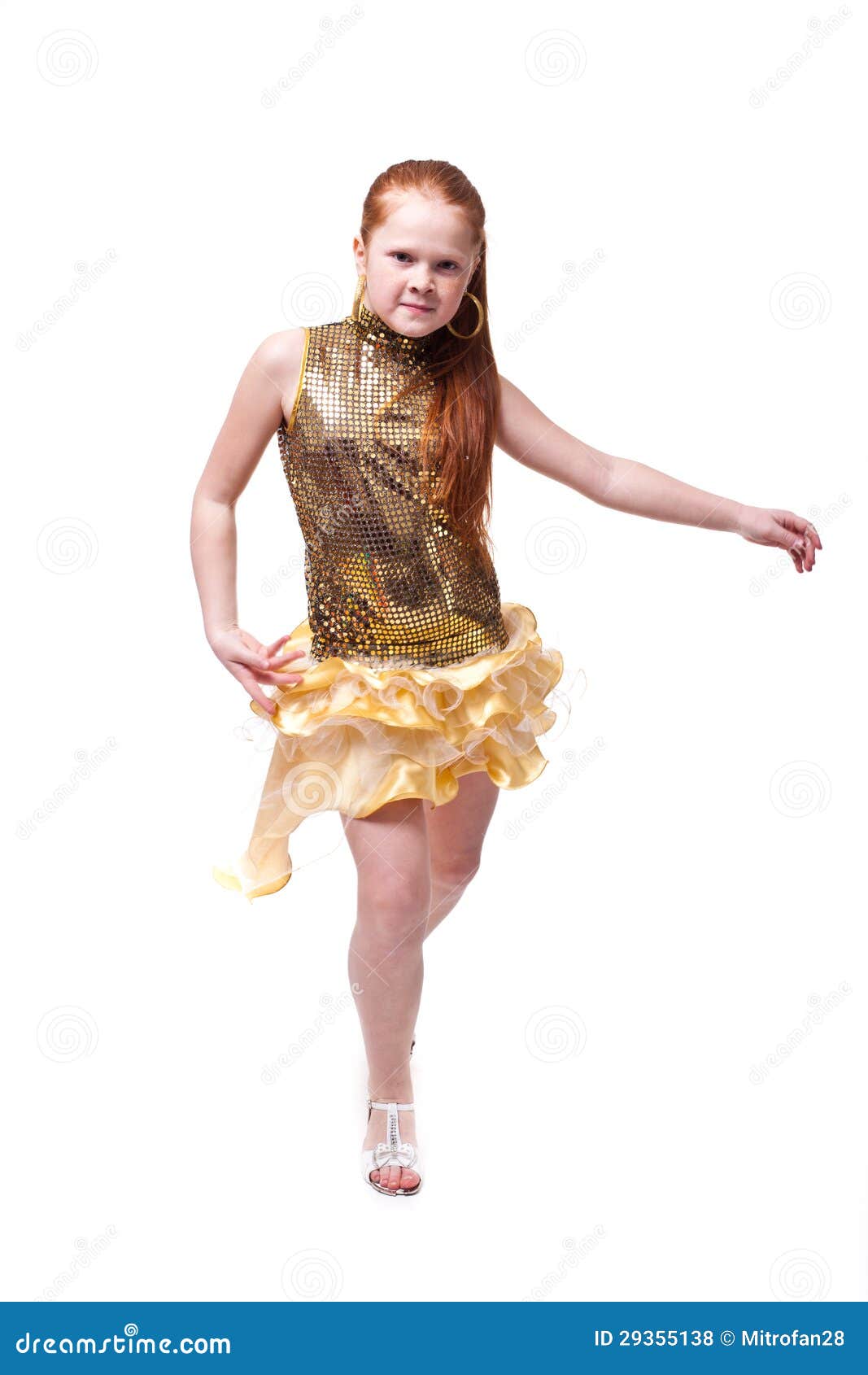 Dancing happy little girl stock photo. Image of nice - 29355138