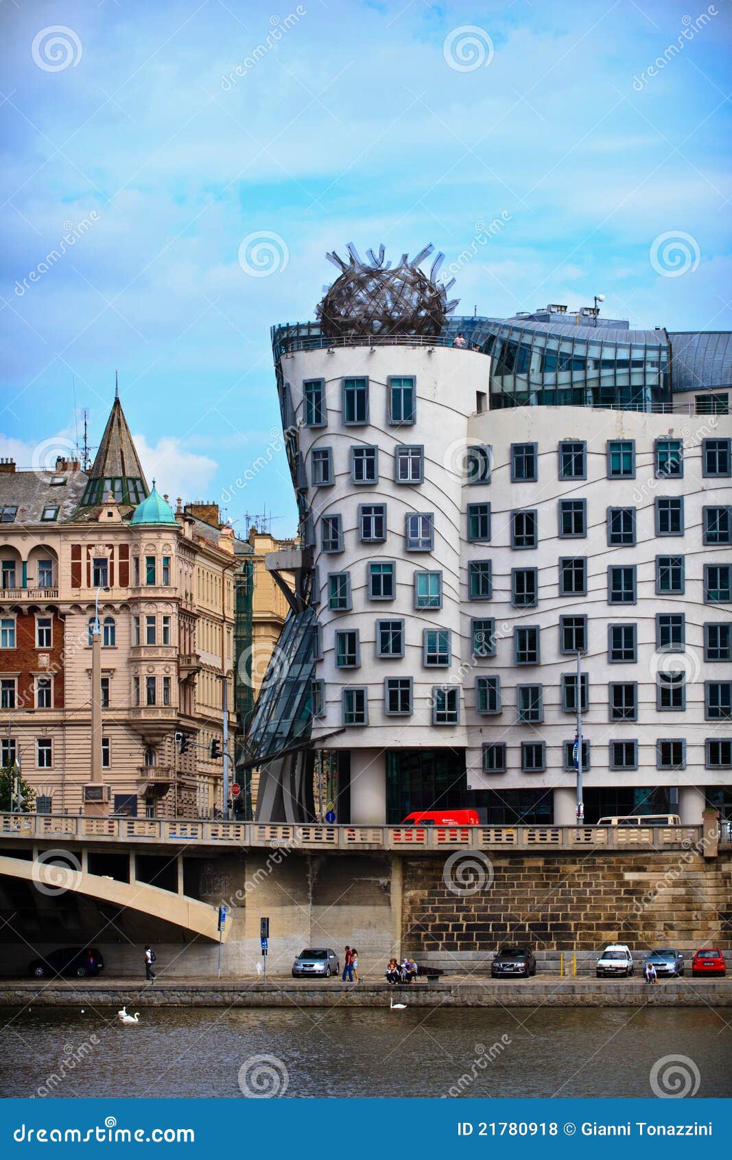 Dancing house editorial stock photo. Image of modern - 21780918