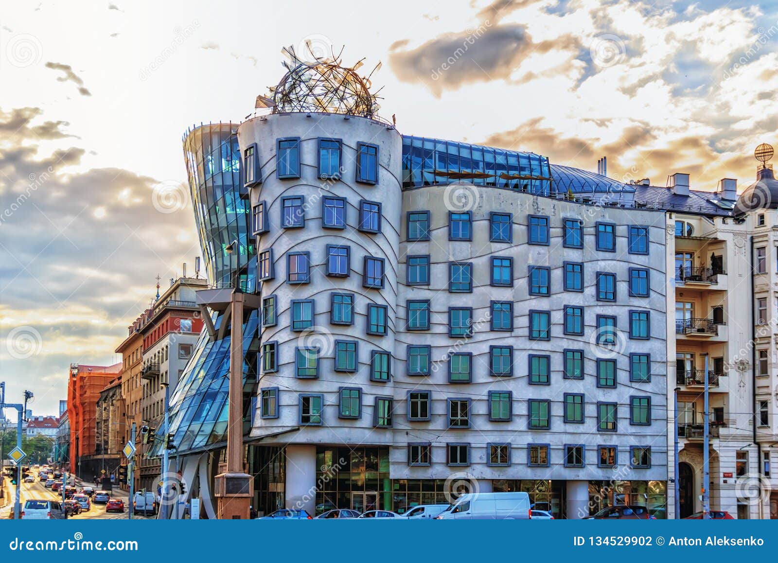 Dancing House or Fred and Ginger Building in Prague Editorial ...