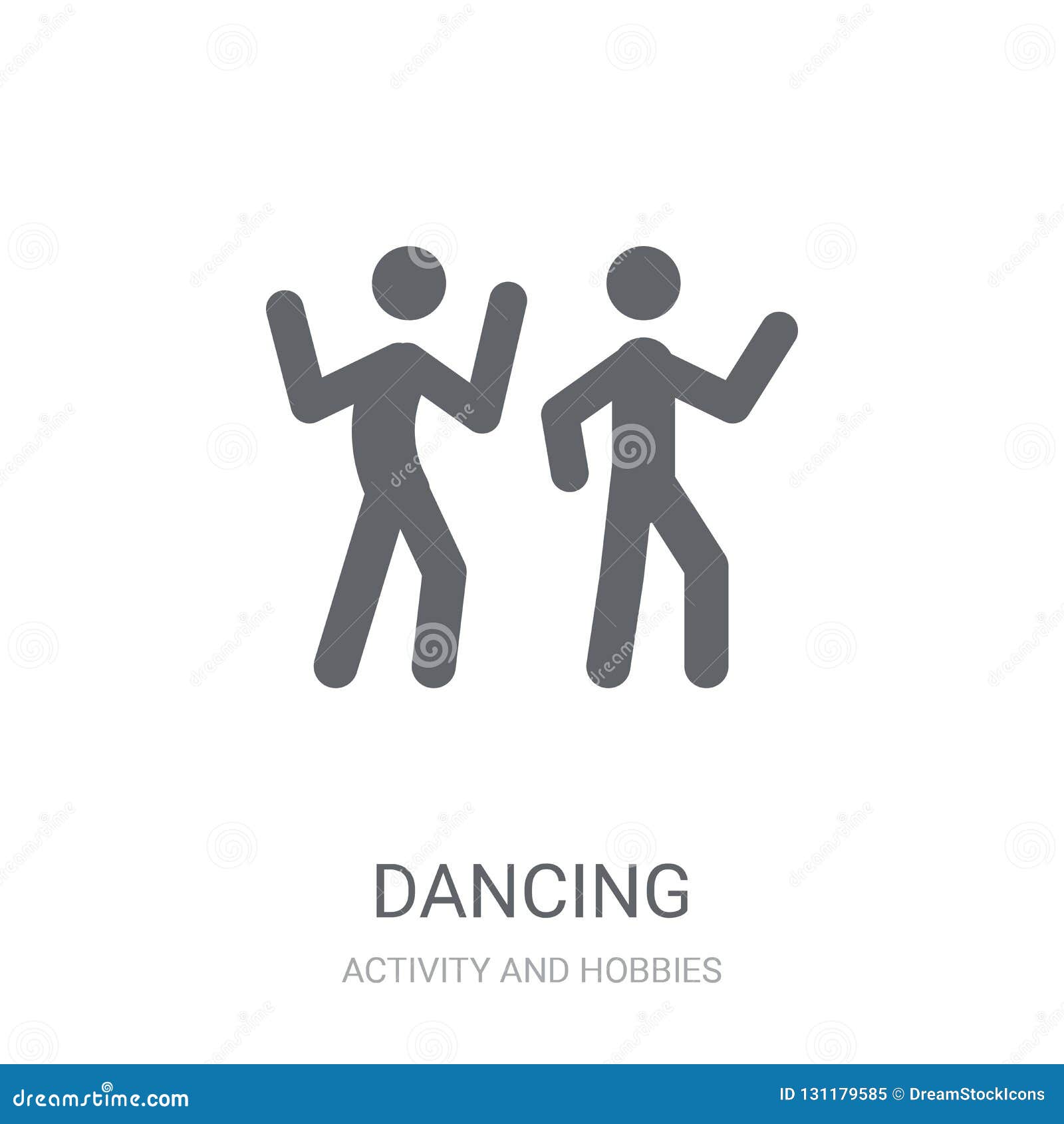 Dancing Icon. Trendy Dancing Logo Concept on White Background Fr Stock ...