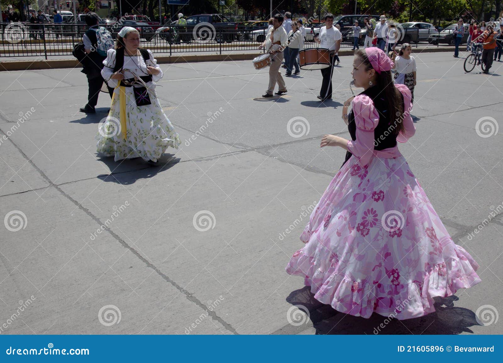 Dancing at Joy of Being Catholic Parade, Santiago Editorial Photo ...