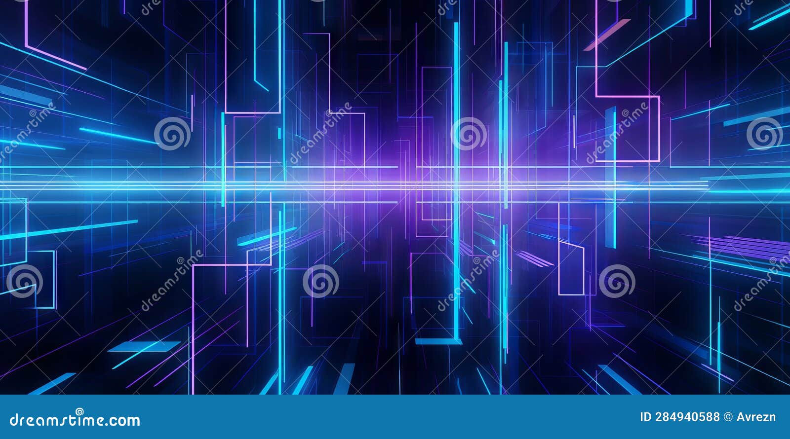 Dancing with Kinetic Blue Lights: a Superflat Delight, Generative AI ...