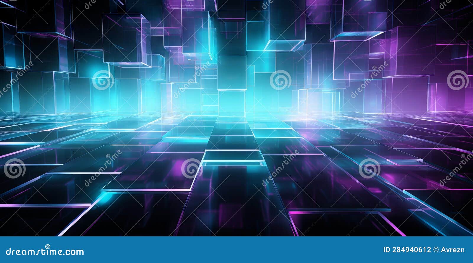 Dancing with Kinetic Blue Lights: a Superflat Delight, Generative AI ...