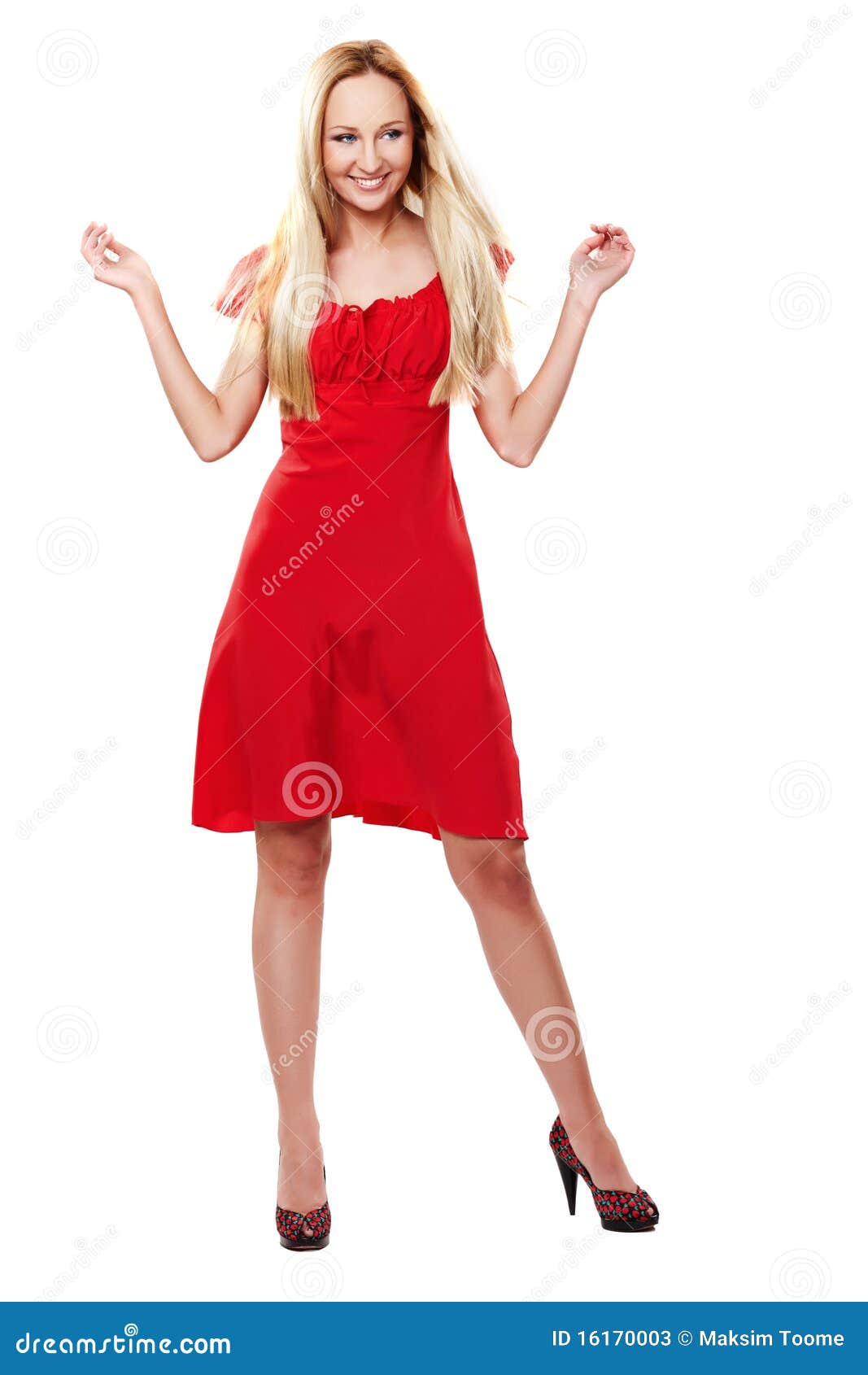Dancing lady stock image. Image of dress, beauty, beautiful - 16170003