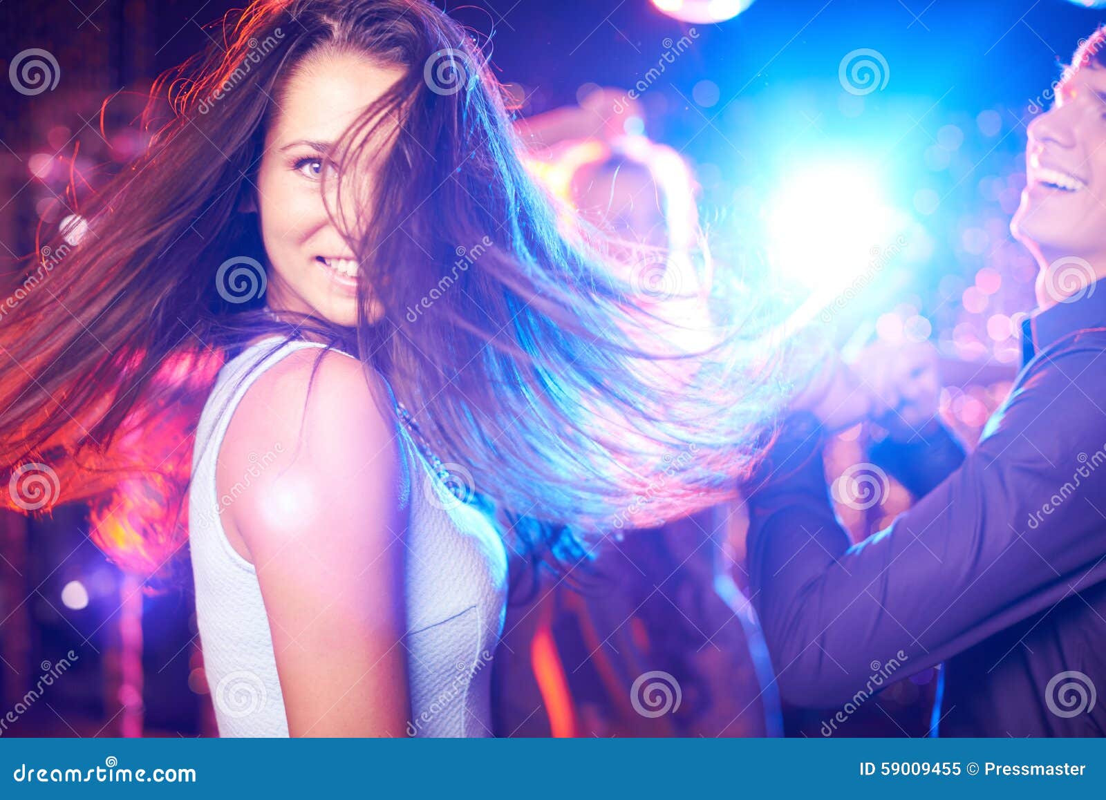 Dancing lady stock image. Image of ecstatic, energetic - 59009455