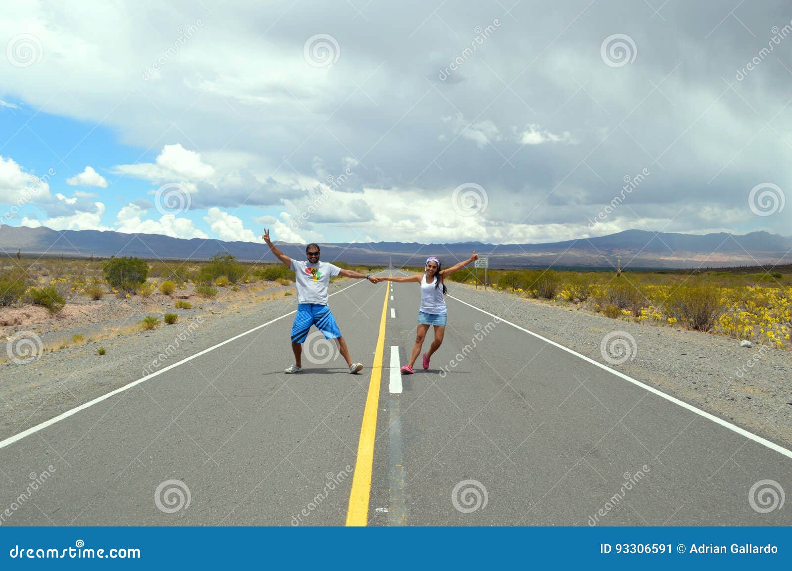 Dancing with the landscape stock image. Image of montains - 93306591
