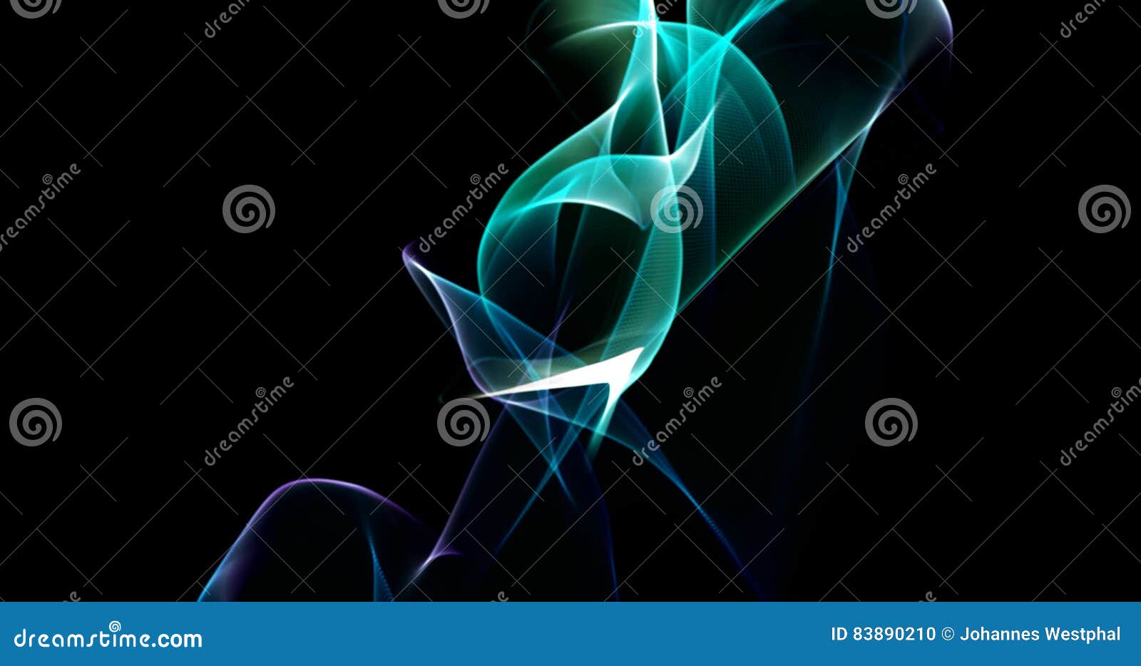 Dancing Lights Aurora 4k Particle Rendered Background Intro Clip Blue ...