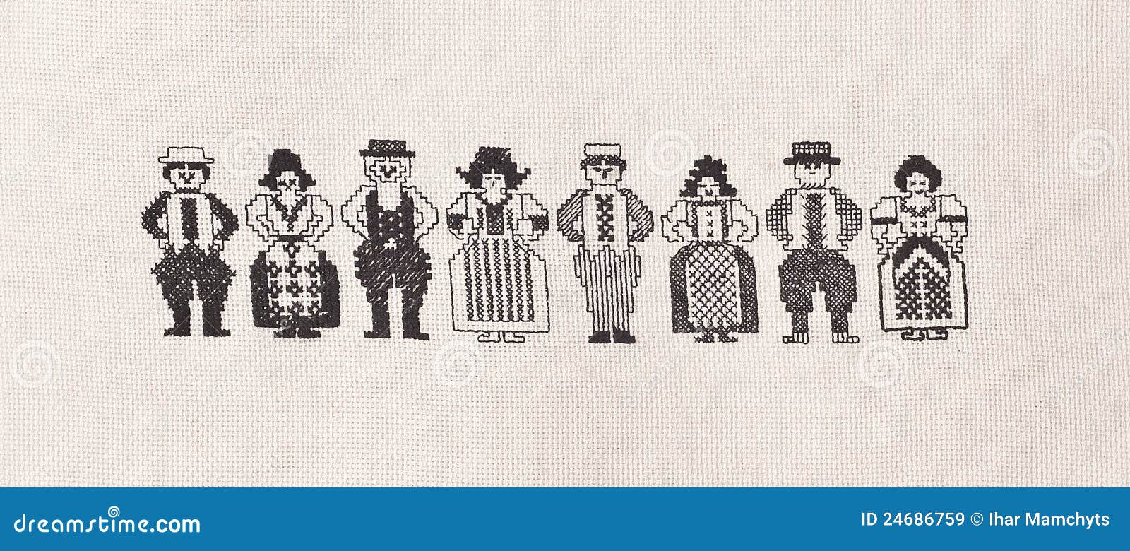 Dancing Little Men and Women Stock Image - Image of women, light: 24686759