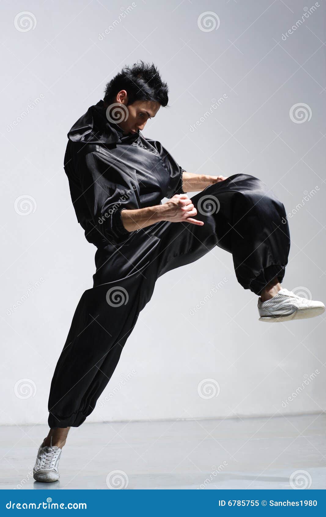 Dancing man stock image. Image of balance, gymnastic, adult - 6785755