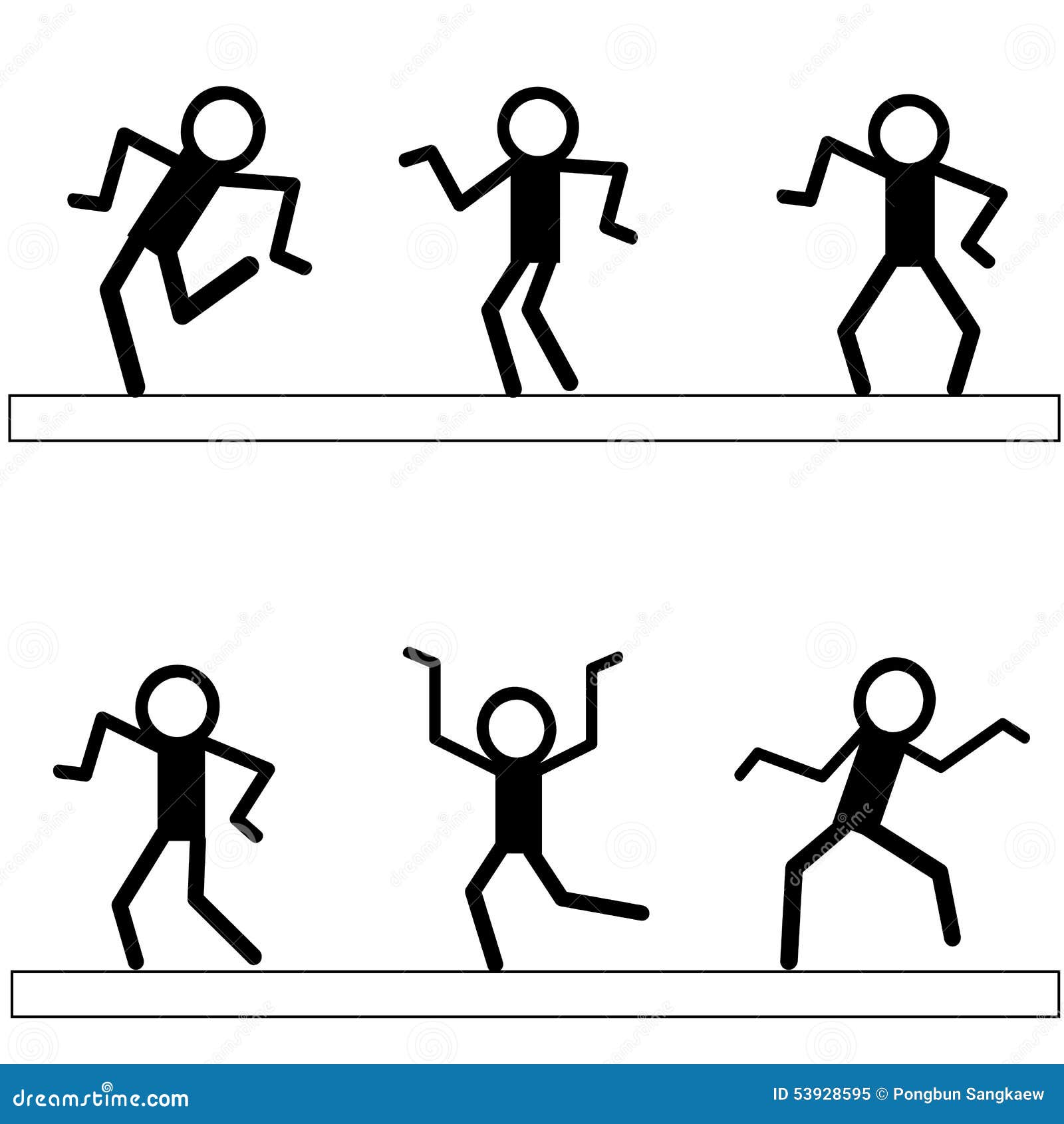 Dancing man icon stock vector. Illustration of dance - 53928595