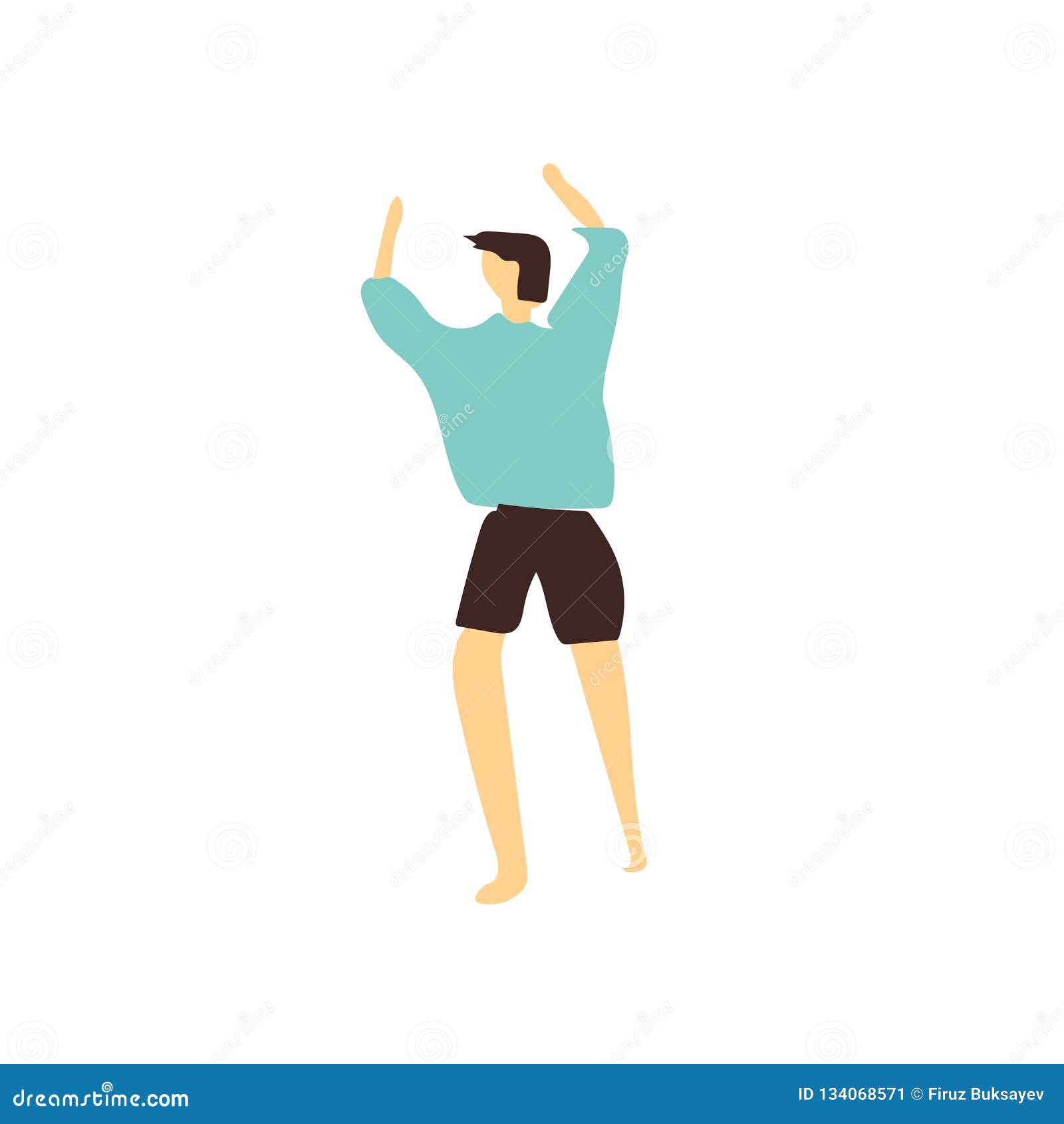 Dancing Man Vector Vector Sign and Symbol Isolated on White Background ...