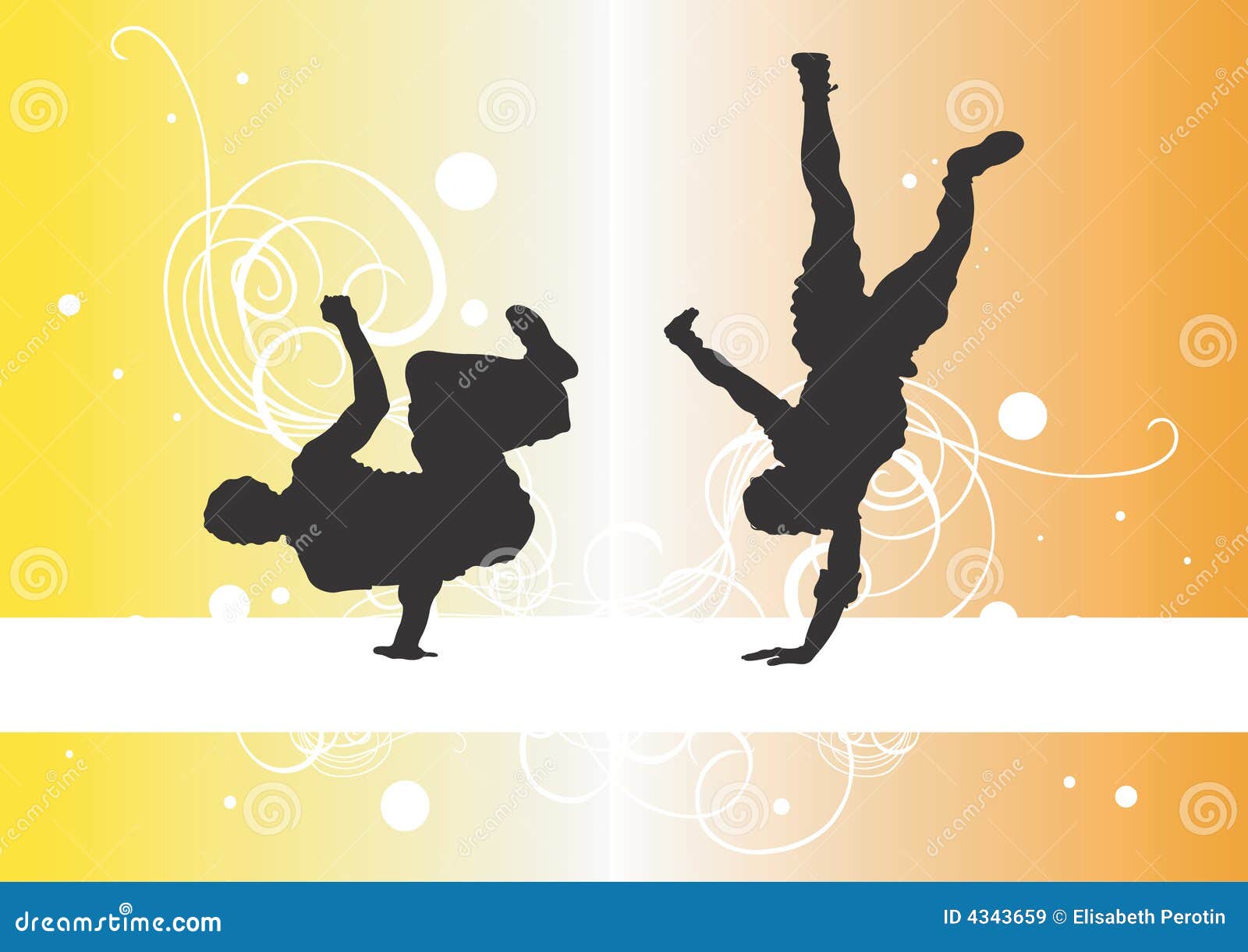 Dancing men stock vector. Illustration of move, silhouette - 4343659