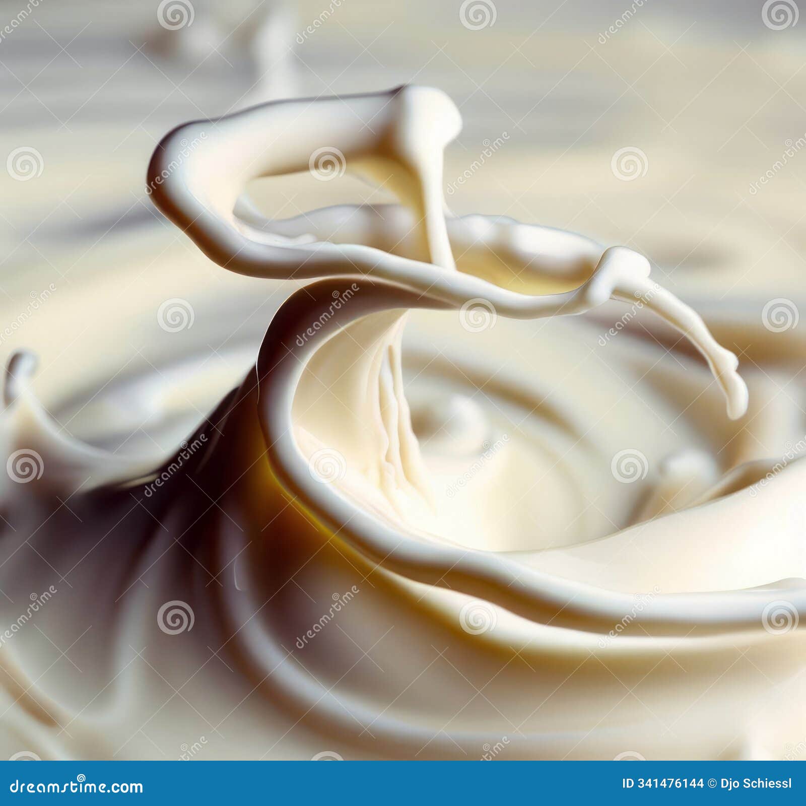 Dancing milk splash stock illustration. Illustration of food - 341476144