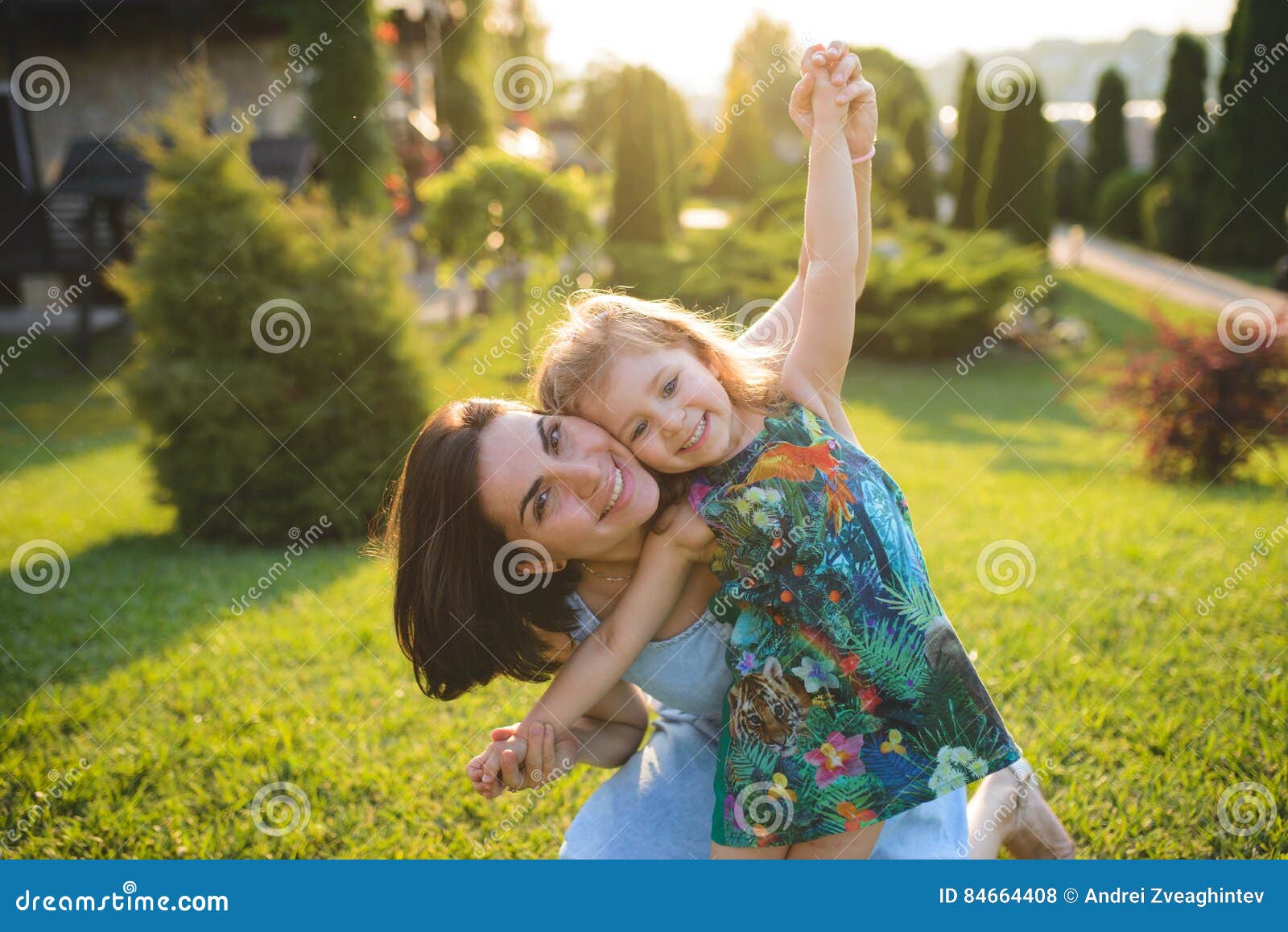 Dancing Mother and Daughter Stock Photo - Image of human, color: 84664408