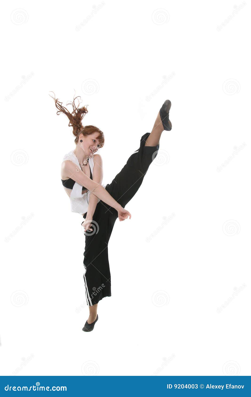 Dancing motion stock image. Image of hair, blond, modern - 9204003