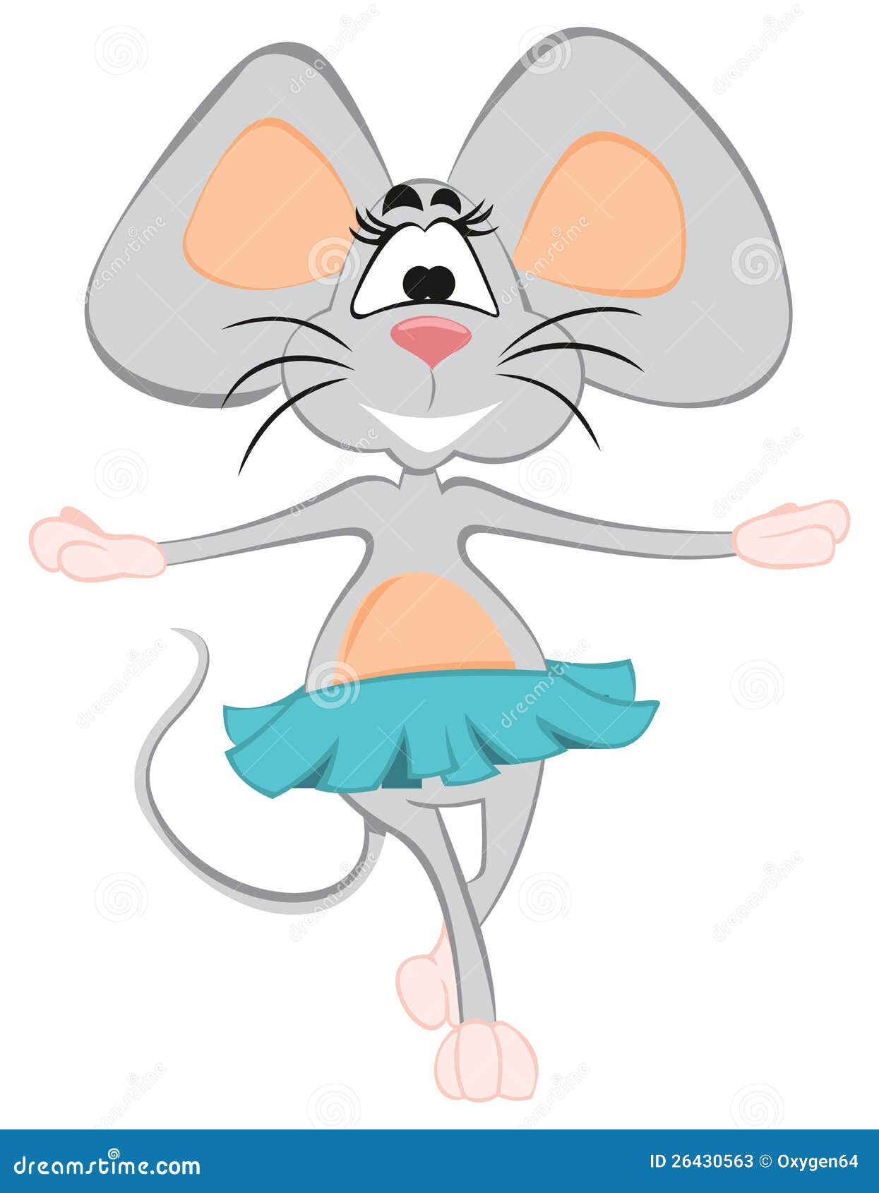 Dancing mouse stock vector. Illustration of performer - 26430563