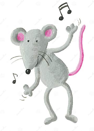 Dancing mouse stock illustration. Illustration of isolated - 28250120