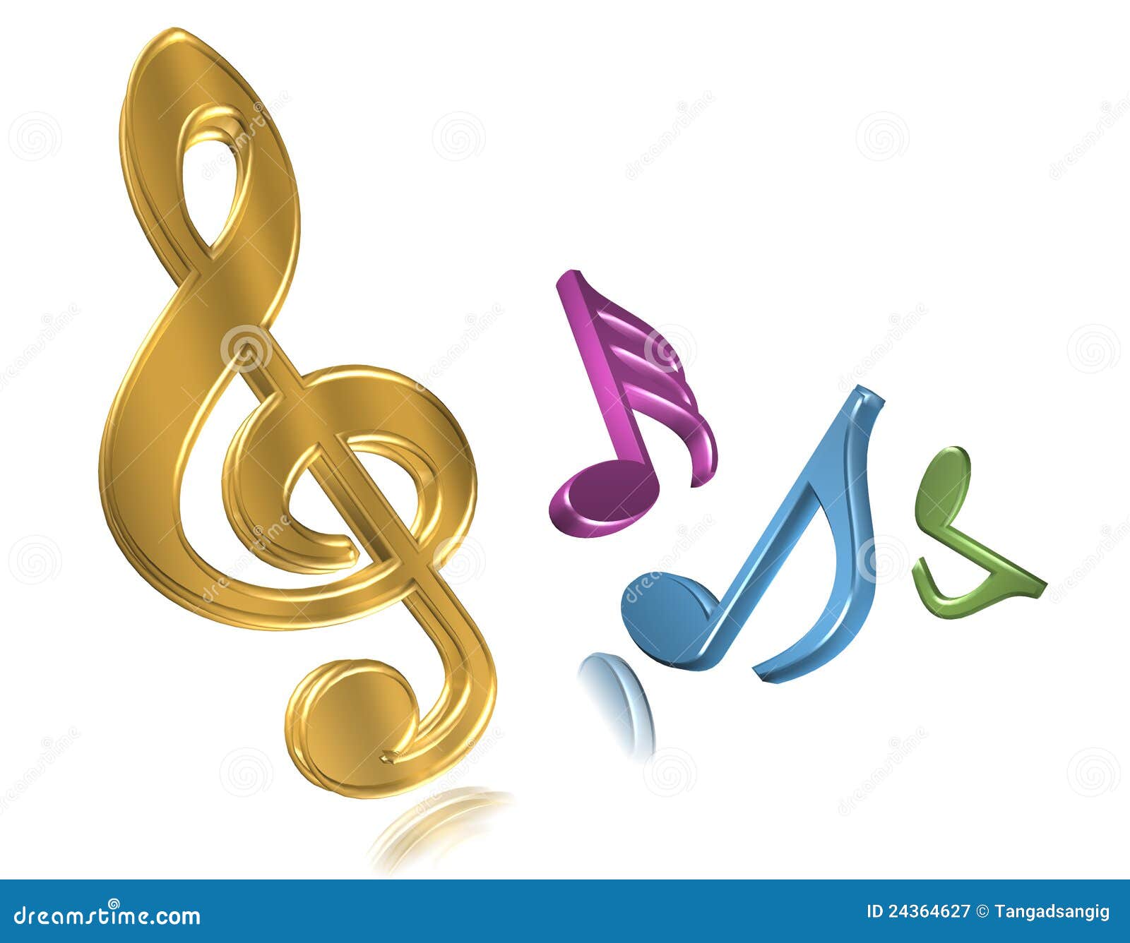 Dancing Musical Notes stock illustration. Illustration of music - 24364627