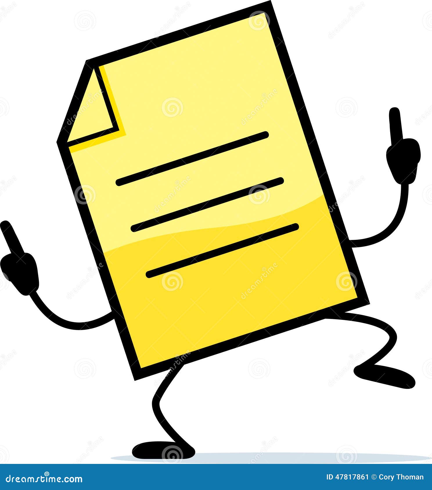 Dancing Note stock vector. Illustration of piece, sheet - 47817861