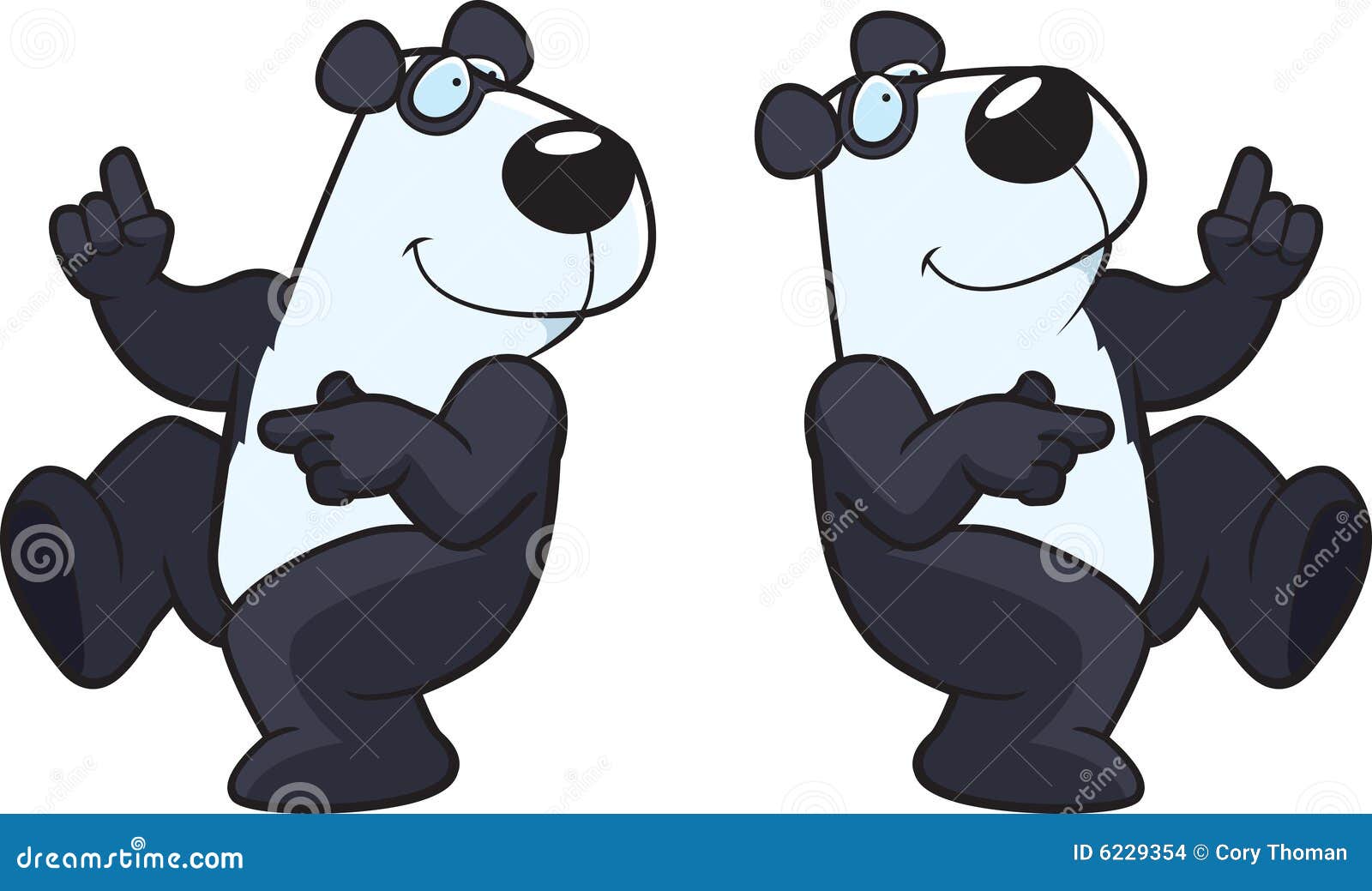 Dancing Panda stock vector. Illustration of vector, cartoon - 6229354