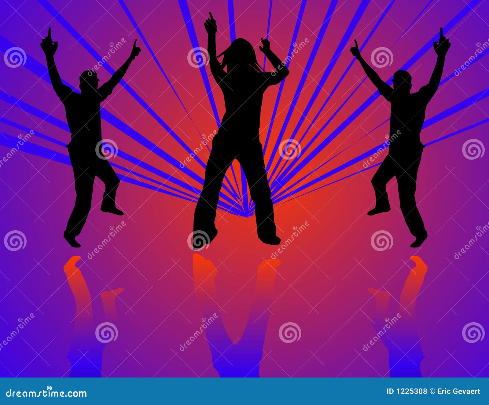 Dancing at a party stock vector. Illustration of music - 1225308