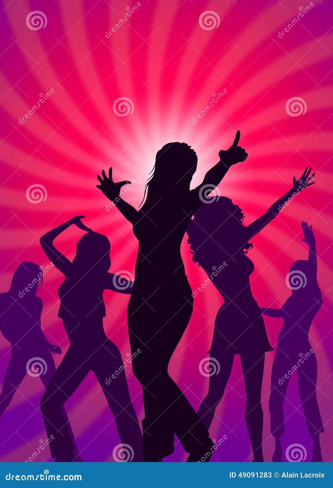 Dancing party stock illustration. Illustration of evening - 49091283