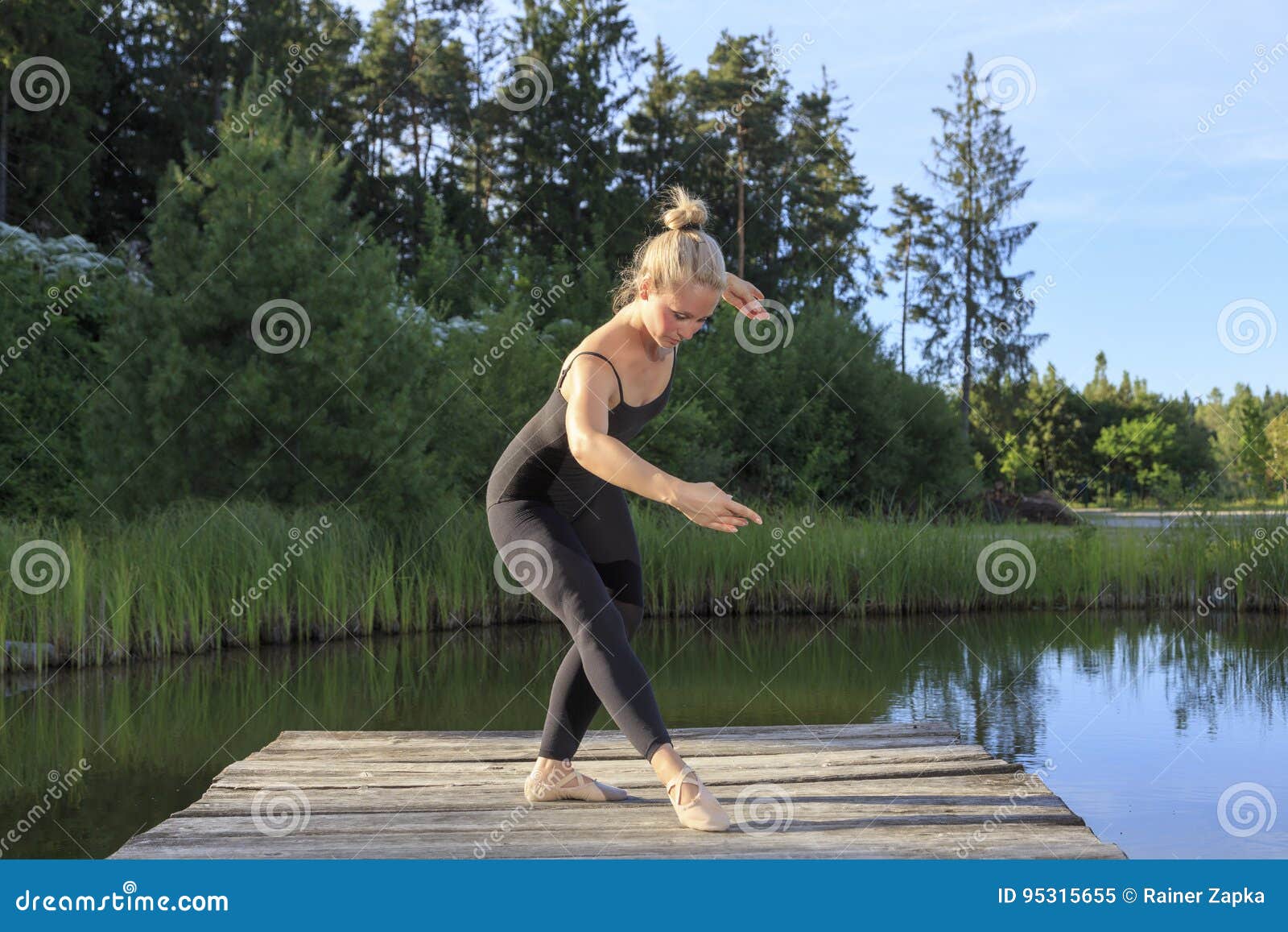 Dancing on a pear stock image. Image of body, dance, elegant - 95315655