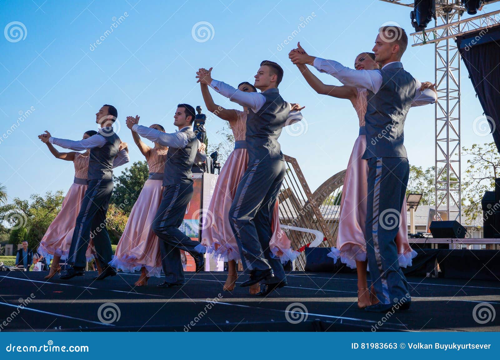 Dancing people editorial stock photo. Image of woman - 81983663
