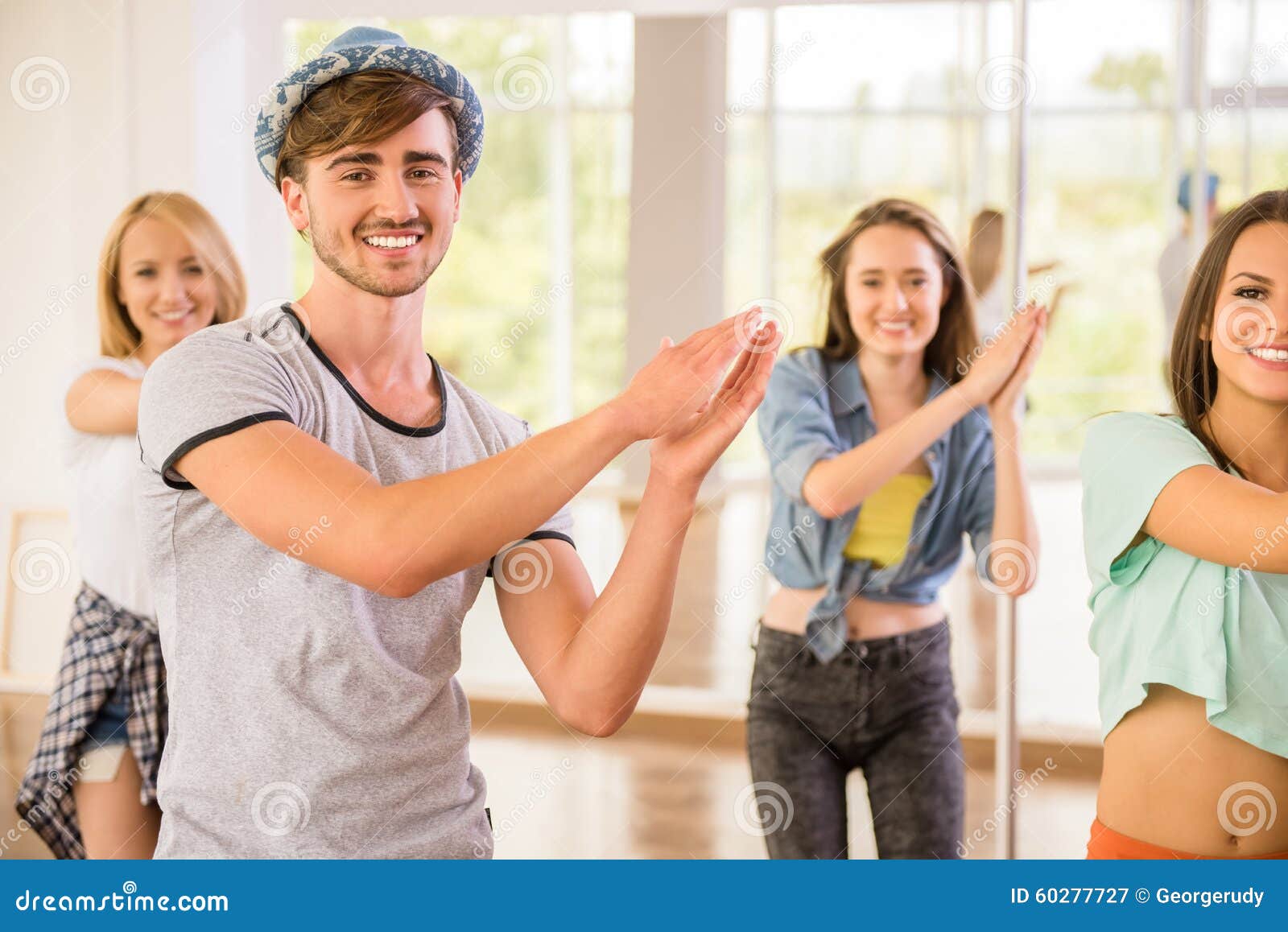 Dancing people stock image. Image of caucasian, girls - 60277727