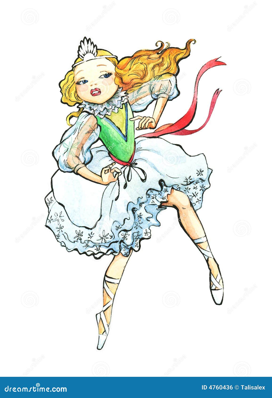 Dancing princess stock illustration. Illustration of dance - 4760436