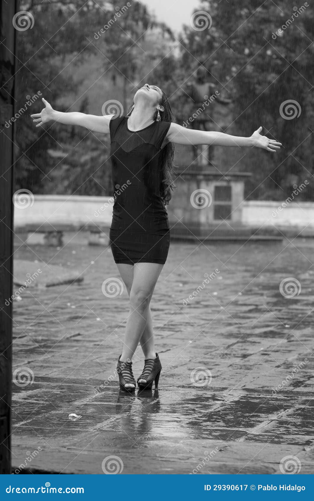 Dancing in the rain stock image. Image of rain, dance - 29390617