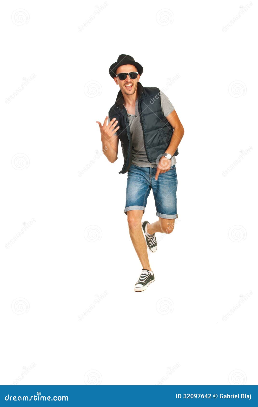 Dancing rapper man stock photo. Image of breakdancing - 32097642