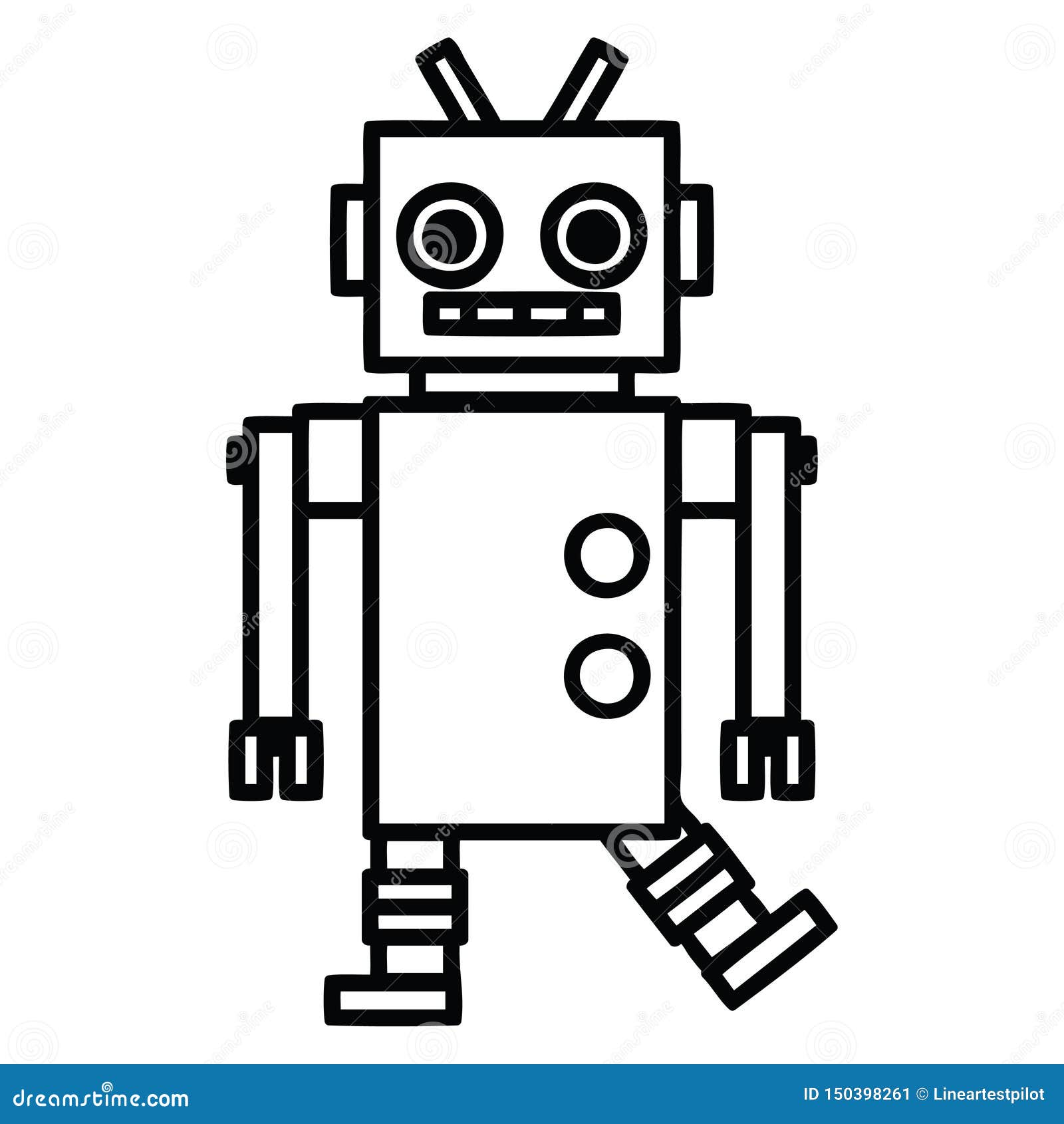 Dancing robot icon symbol stock vector. Illustration of sign - 150398261