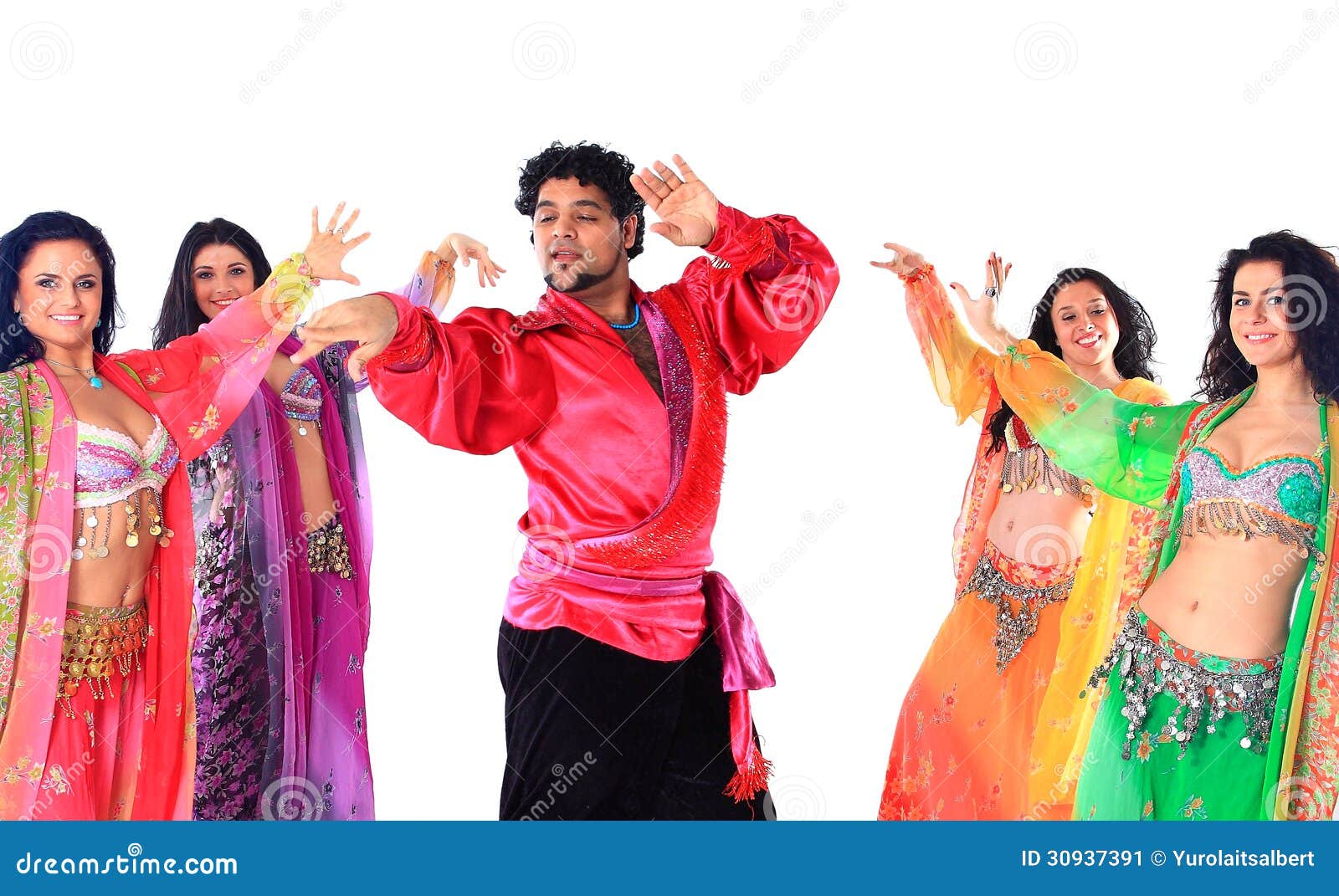 Dancing Roma.Isolated stock image. Image of caucasian - 30937391