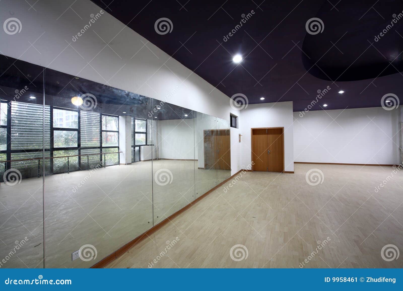 Dancing room stock image. Image of space, room, inside - 9958461