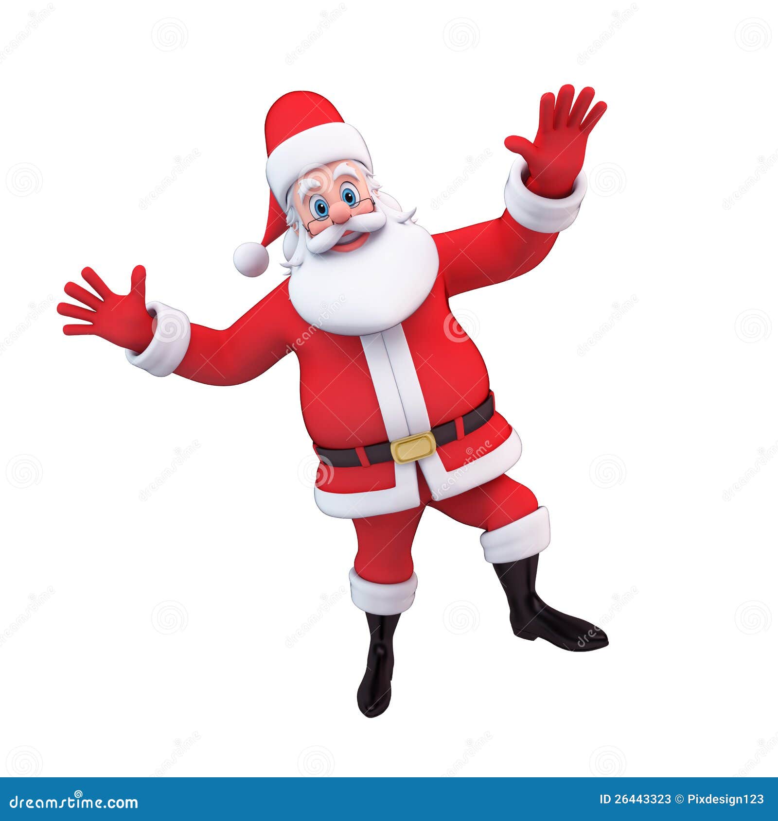 Dancing santa claus stock illustration. Illustration of celebration ...