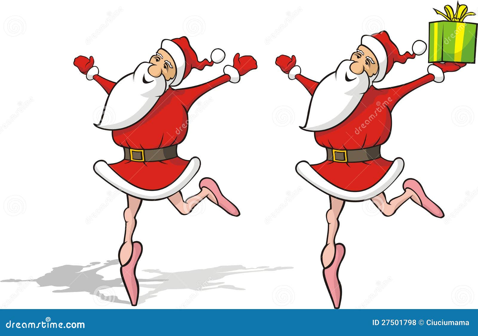 Dancing santa claus stock vector. Illustration of shakin - 27501798
