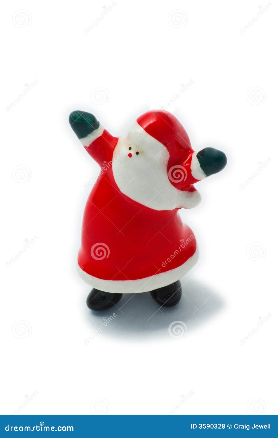 Dancing Santa Claus stock photo. Image of father, ornament - 3590328