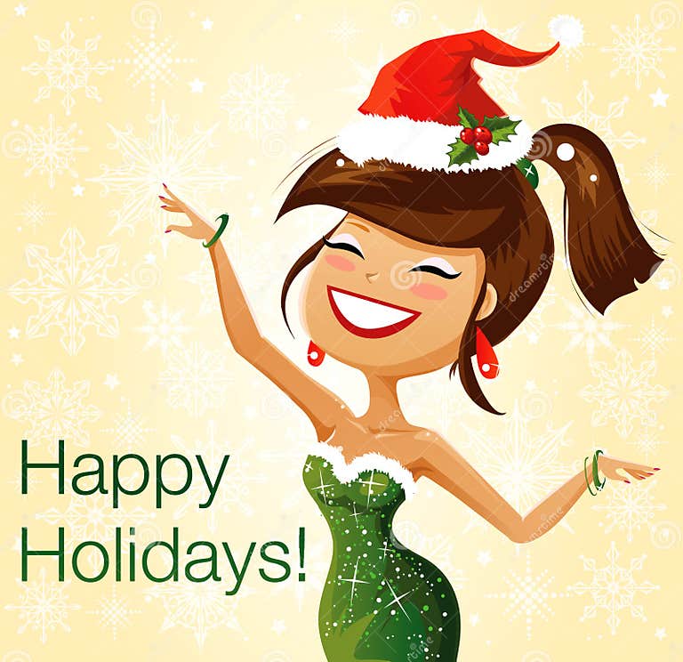 Dancing Santa Helper stock vector. Illustration of santa - 46653356