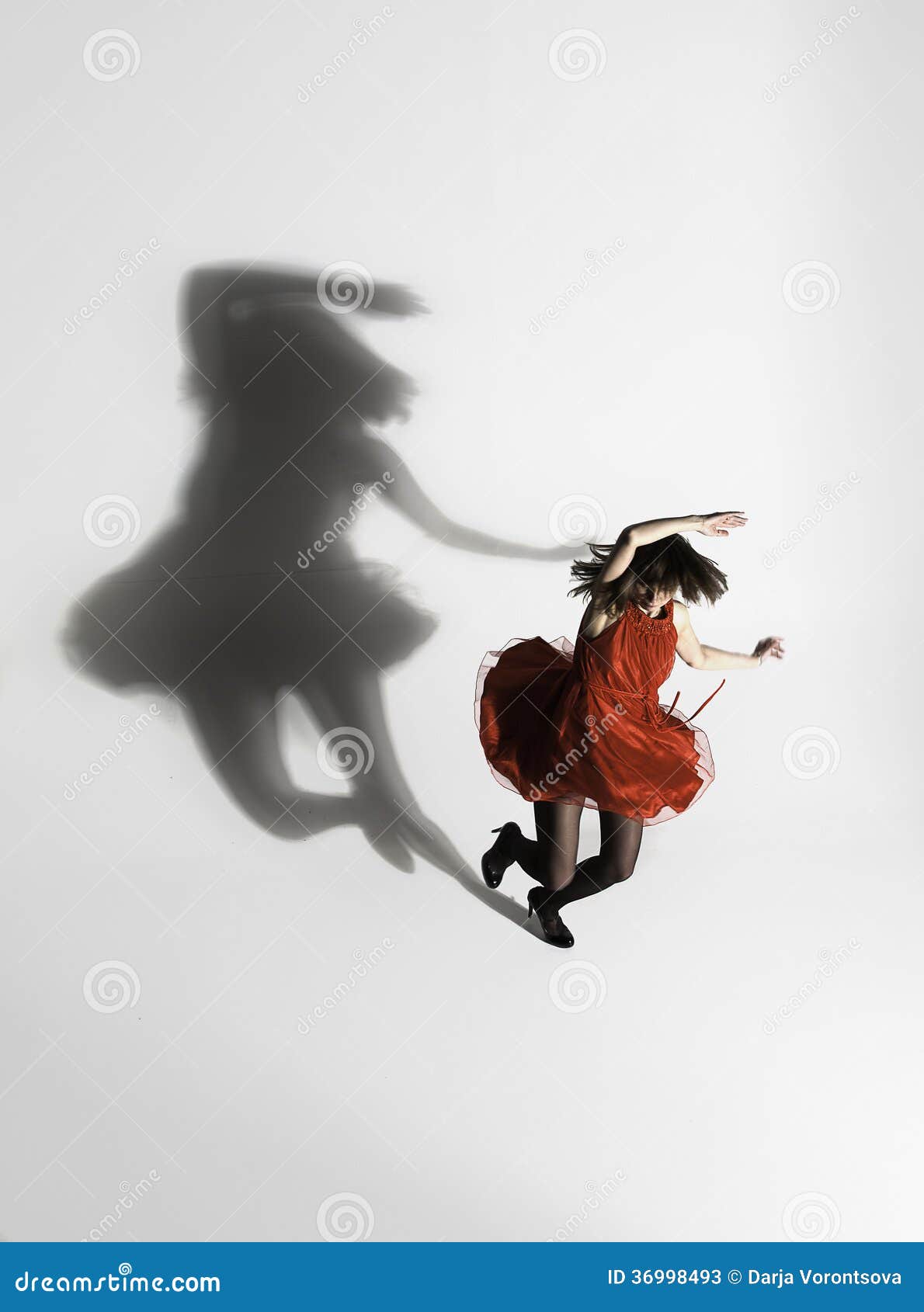 Dancing with a shadow stock image. Image of white, dancing - 36998493