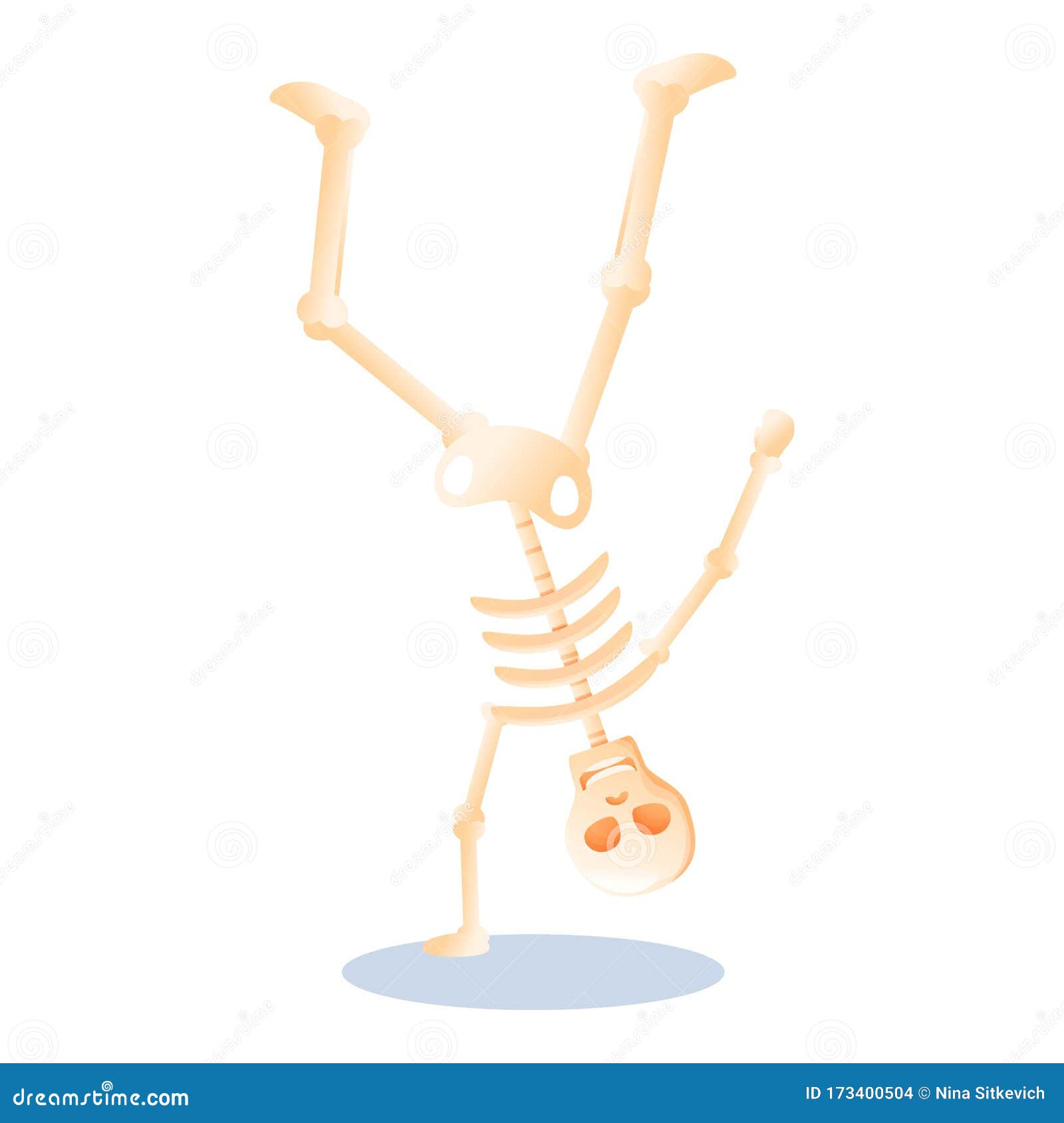 Dancing Skeleton Icon, Cartoon Style Stock Vector - Illustration of ...